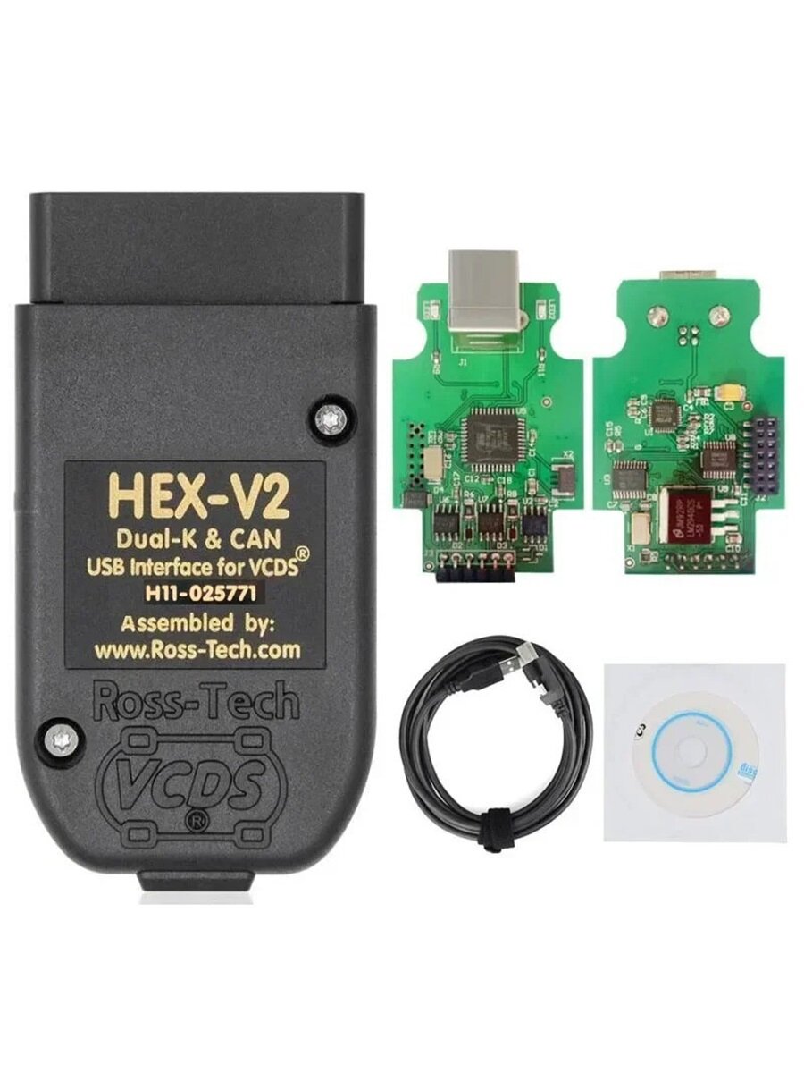 Инструментальный кабель сканера VCDS 25.3 VAG OBD2 Диагностический многоязычный HEX V2 Wesheu VCDS VAG COM для автомобиля Audi SKODA VW