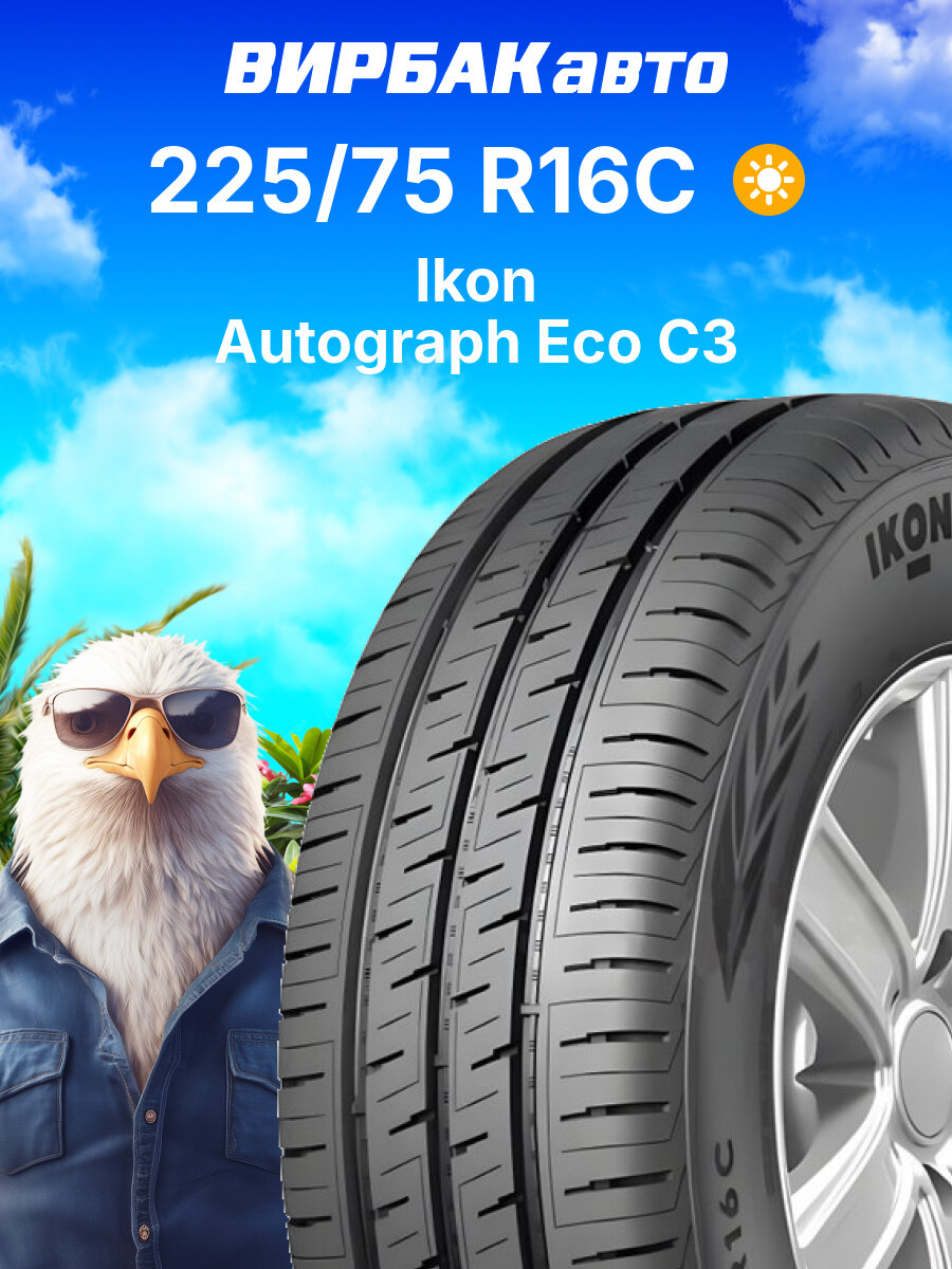 Летние шины Ikon Autograph Eco C3 225/75 R16C 121/120R, летняя автомобильная резина