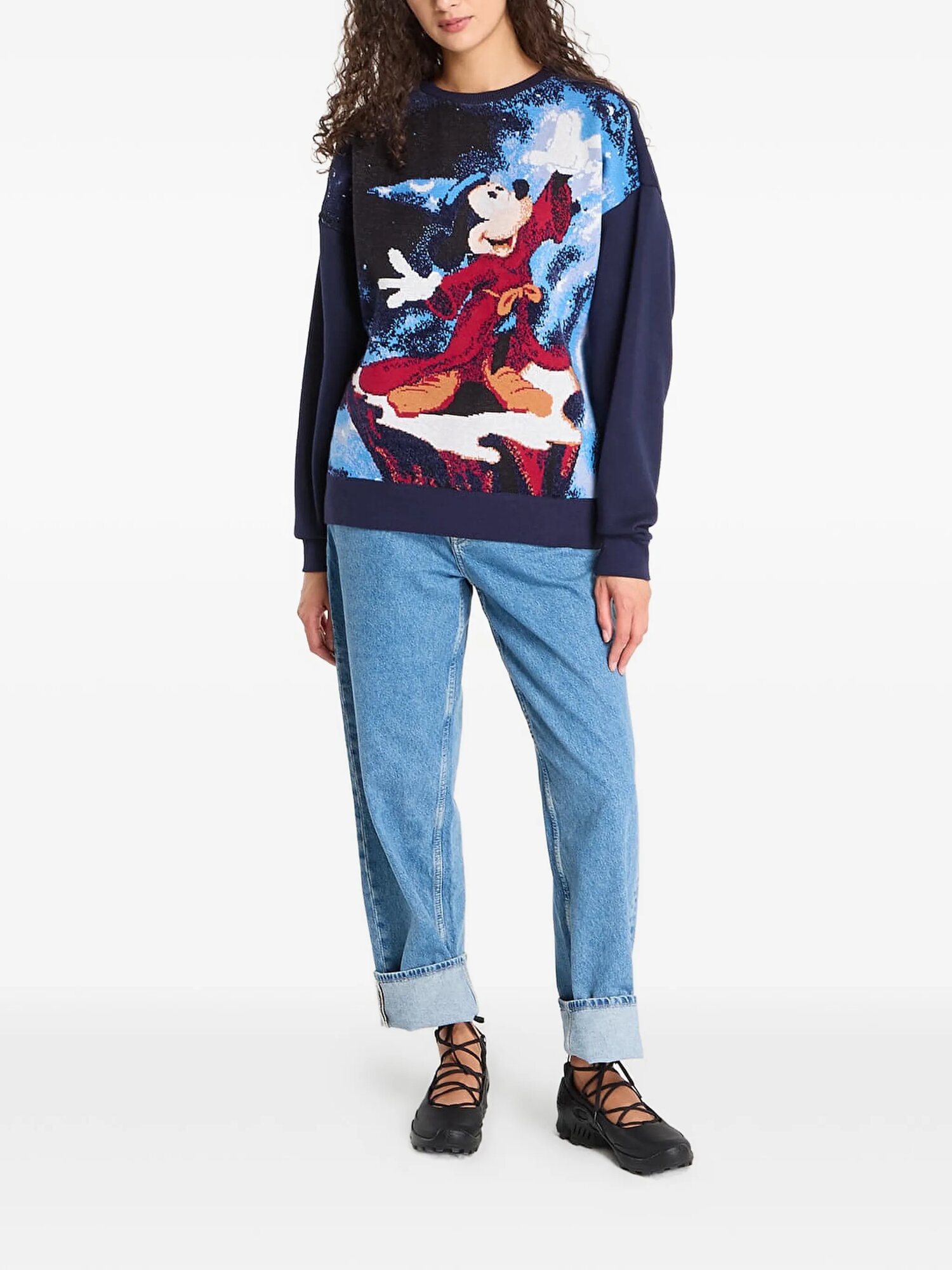 Свитер Desigual Mickey Mouse, размер 48, , синий — фото 1