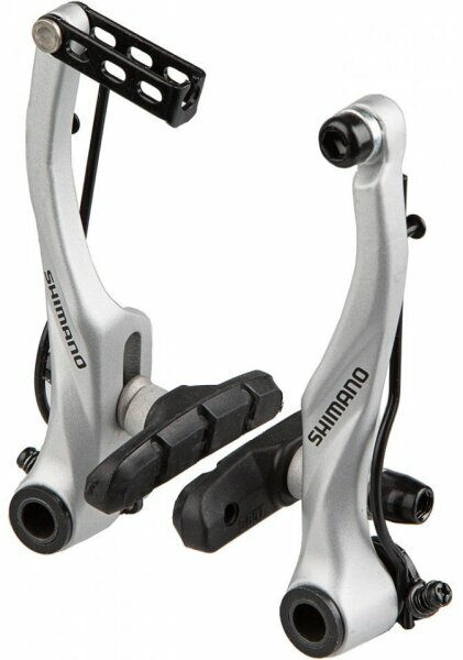 Тормоз v-brake Shimano Alivio, T4000, пер, колодки S65T, сереб Черный