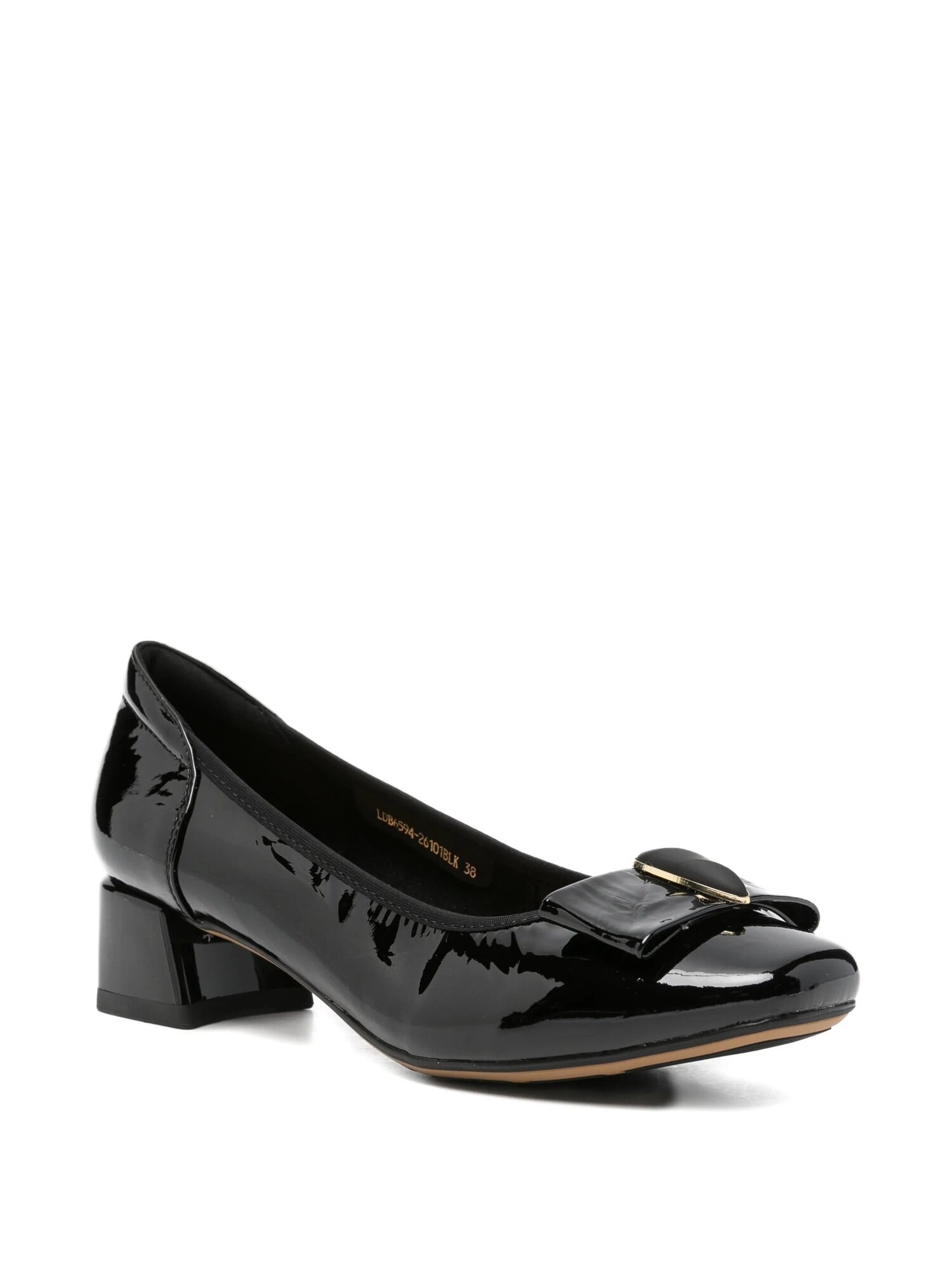 Туфли LINDA BAUMANN Bow-detail pumps, размер 41, black/black — фото 1
