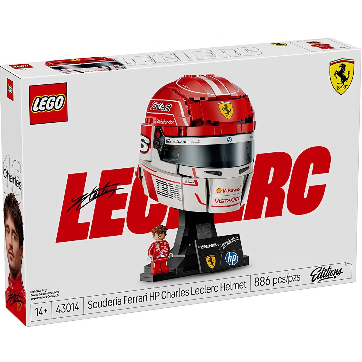 Конструктор LEGO Editions 43014 Шлем Шарля Леклера