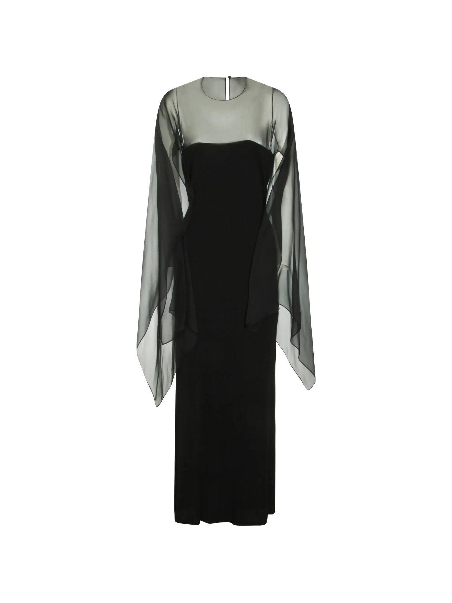 Платье Sheer-panel cape-sleeve maxi dress