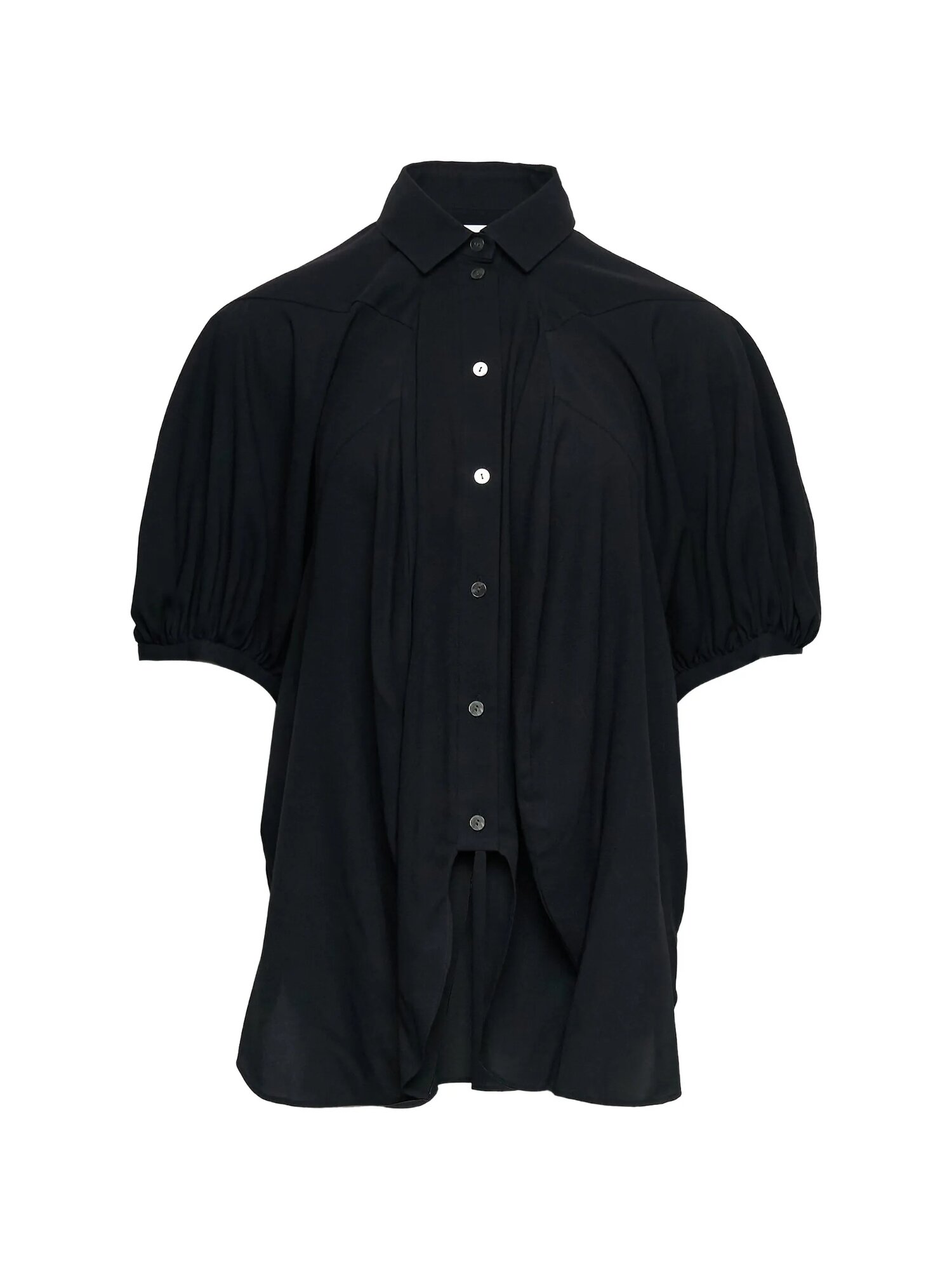 Рубашка Puff-sleeve pleated shirt