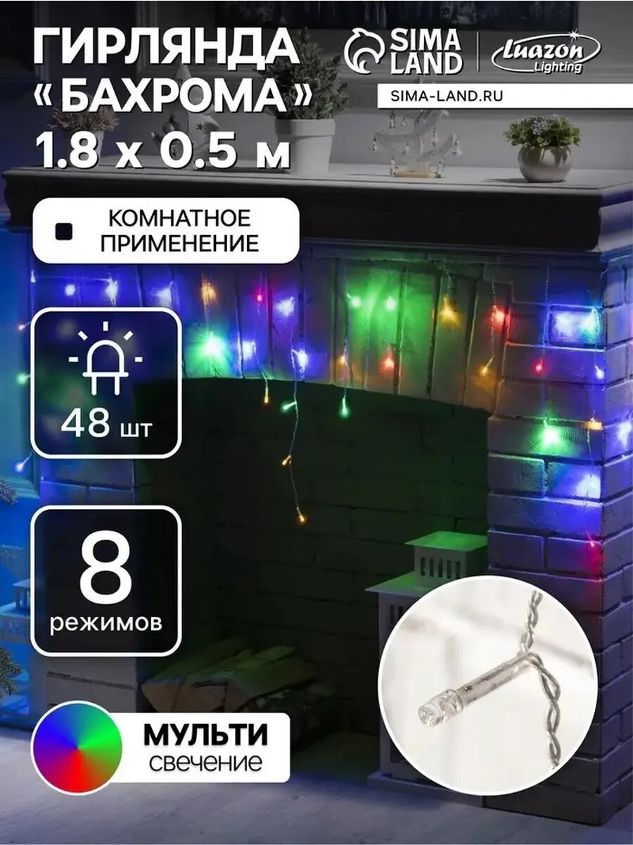 Современная гирлянда с бахромой для праздничного оформления