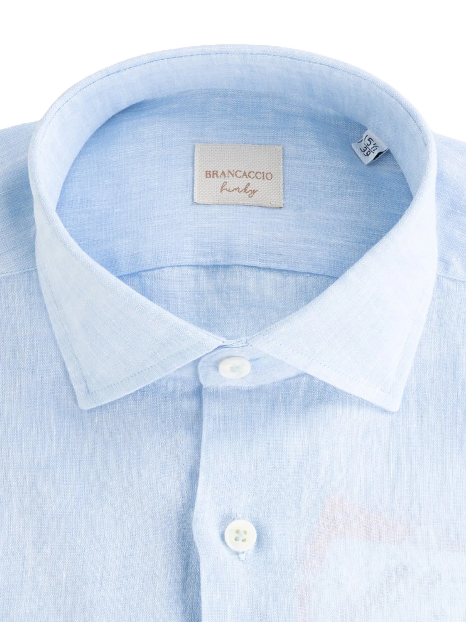 Рубашка Brancaccio Spread-collar button-up shirt, размер M, синий — фото 1