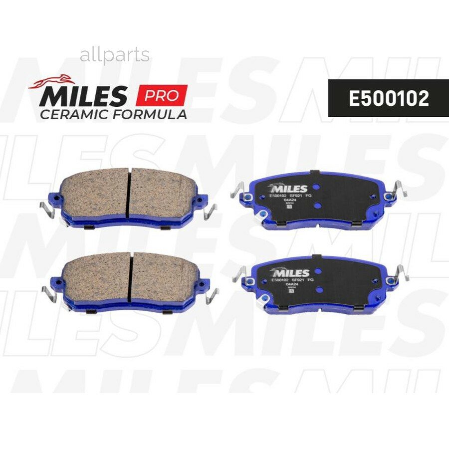 MILES E500102 Колодки тормозные HAVAL JOLION 20- 2WD передние