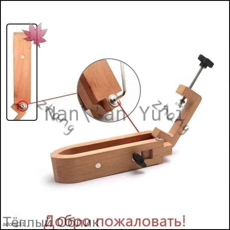 Струбцина деревянная для кожевника зажим для кожи инструмент настольный крепеж крафт