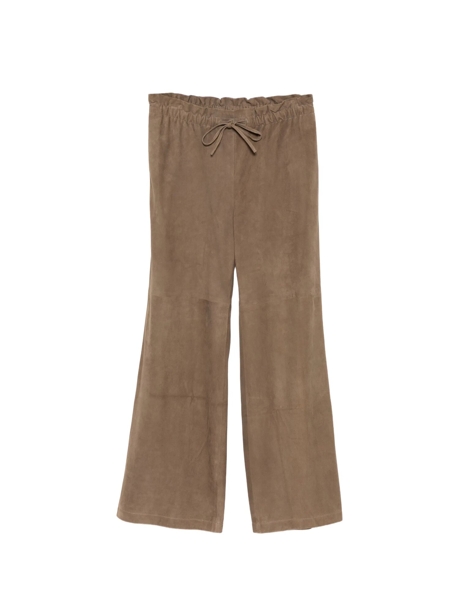 Брюки Suede paperbag trousers