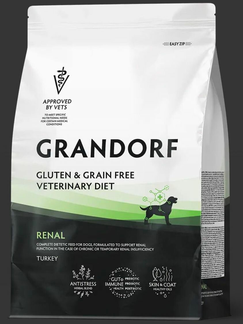 GRANDORF VETERINARY RENAL сухой корм для собак 1кг