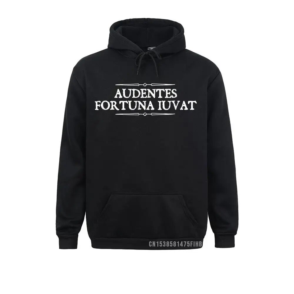 Черная мужская толстовка Audentes Fortuna Iuvat, S
