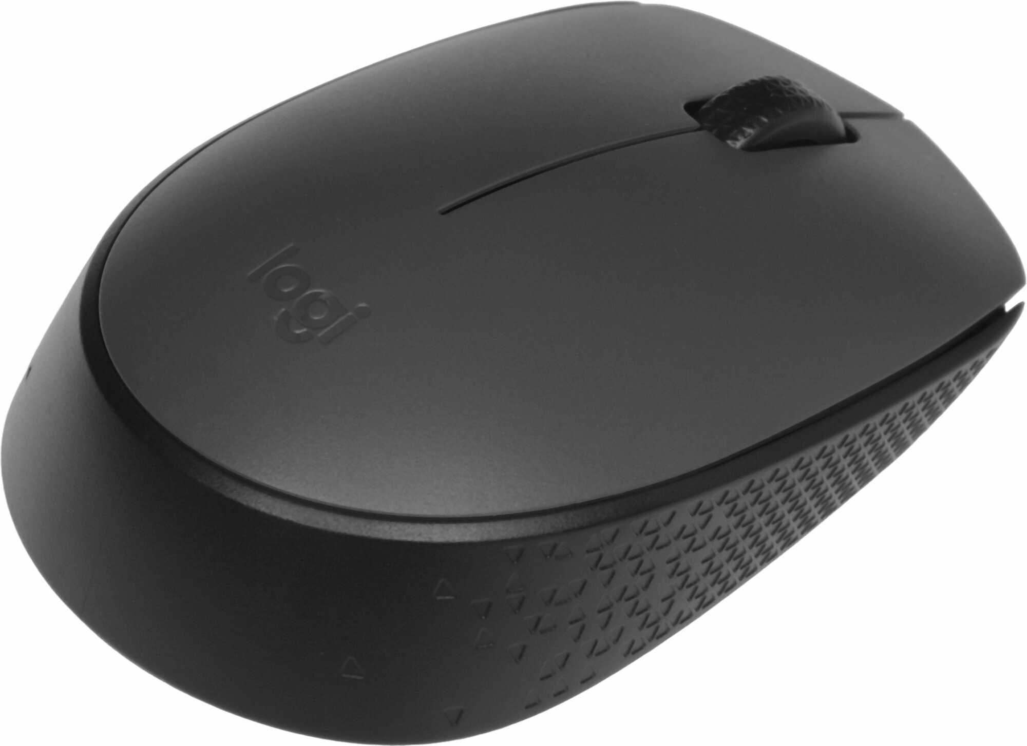 Мышка беспроводная LOGITECH компьютерная M170 серый/черный