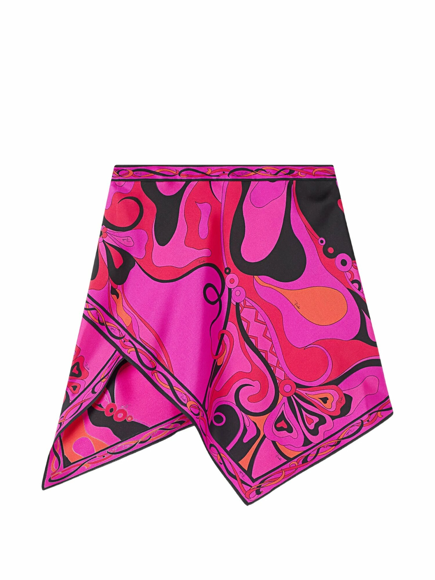 Юбка Orchidee-print silk scarf skirt