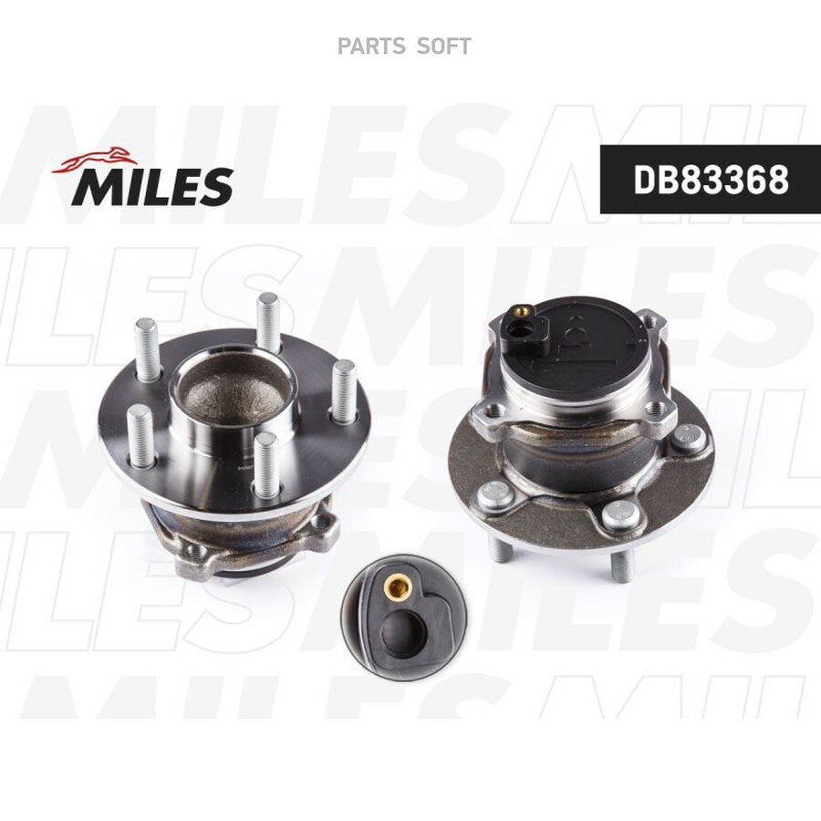 MILES DB83368 Ступица с подшипником FORD FOCUS II/C-MAX 03- зад. (под датчик ABS)(DB83168=DB83368) ()