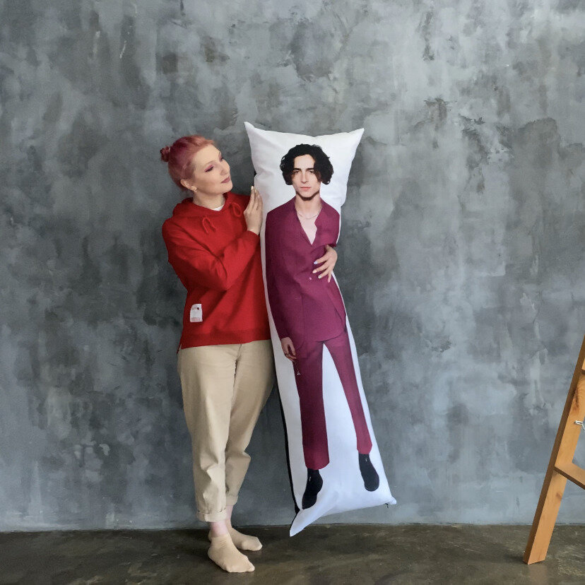 Подушка дакимакура Тимоти Шаламе 50x170 см
