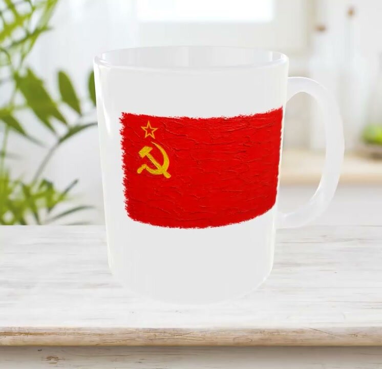 Кружка с флагом "СССР" — фото 1
