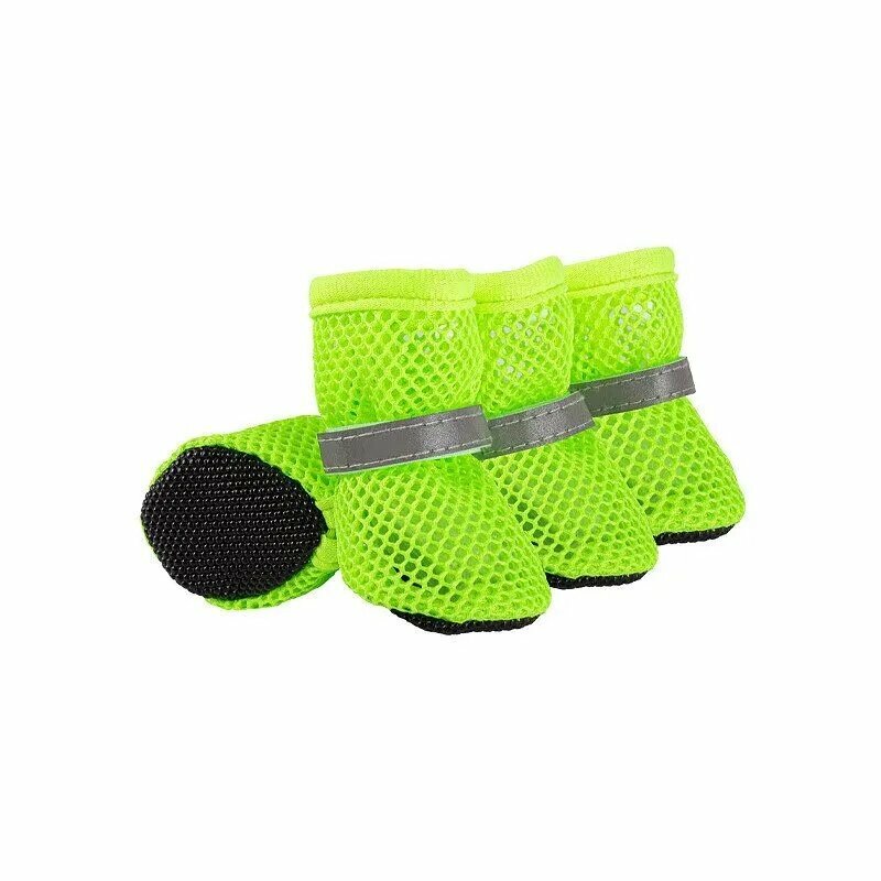 Обувь для собак, Сетка обувь, Мягкая ткань, Анти Слип,1набор
