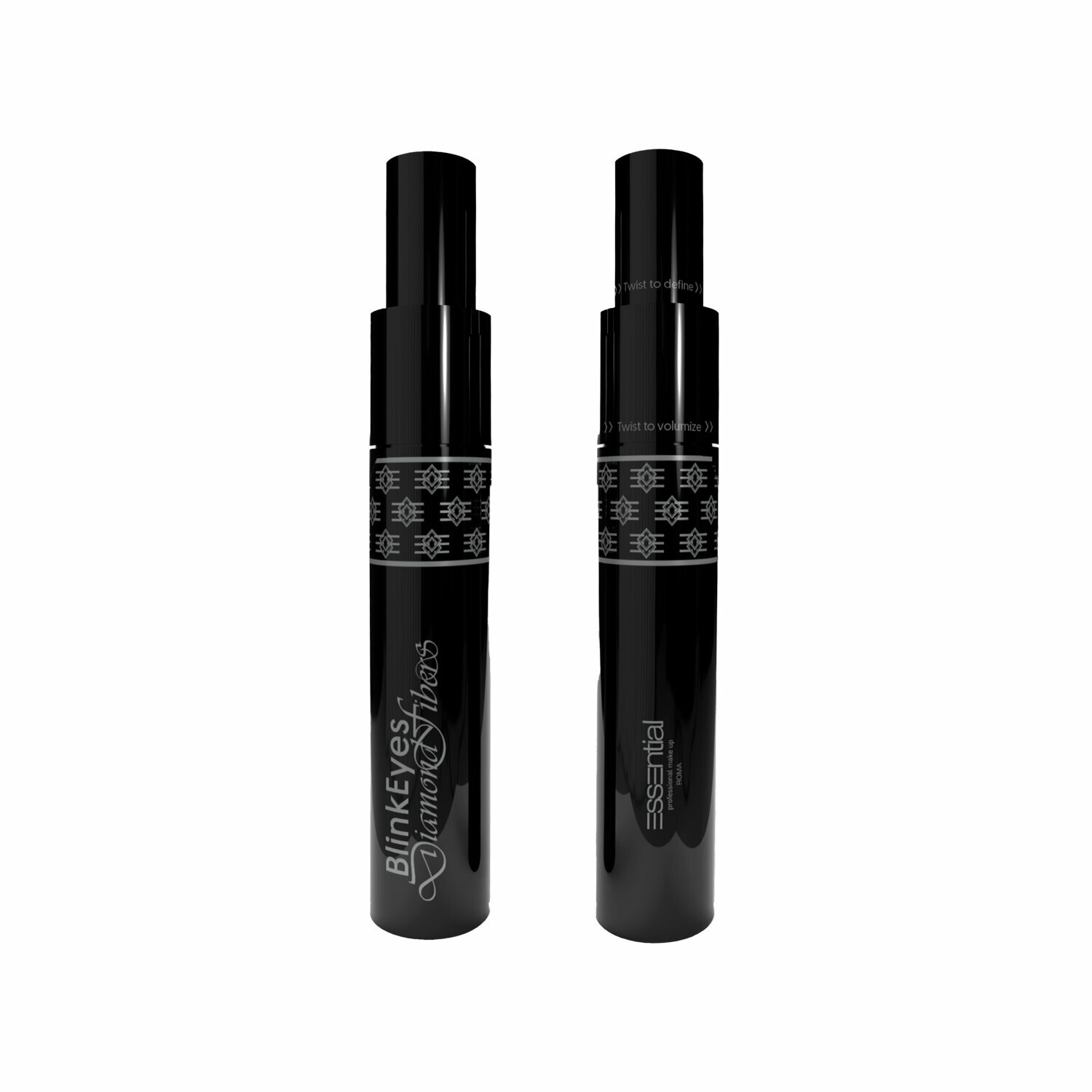 ESSENTIAL BLINK EYES DIAMOND FIBERS Тушь двусторонняя с фиброй 100 BLACK