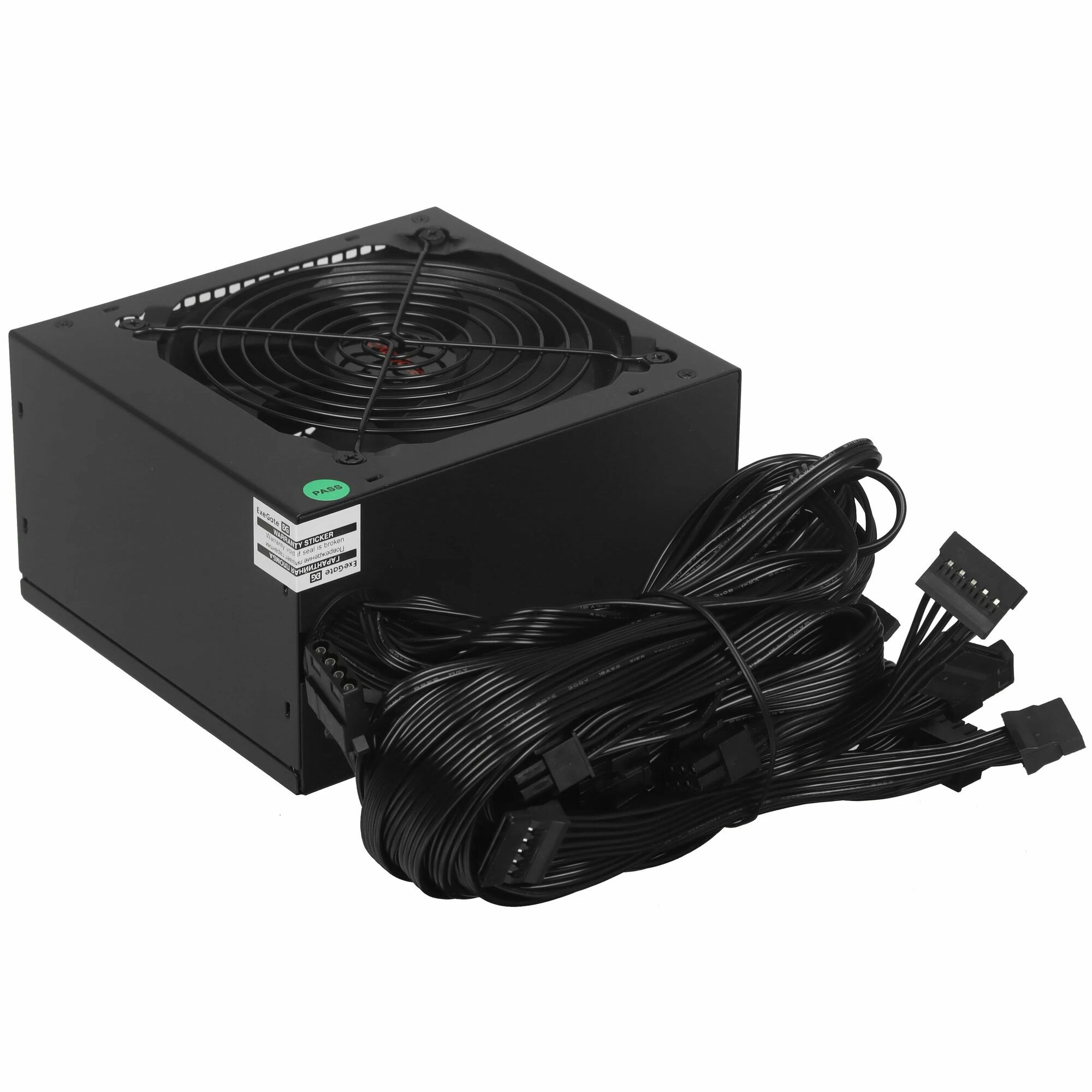 Блок питания ExeGate 80 PLUS Bronze 1000PPH OEM 80 Plus Bronze (EX292157RUS-OEM) черный - ATX 20+4 пин, 4 pin + 4 pin x2 CPU, 8 SATA, 6 x 6+2 pin PCI-E