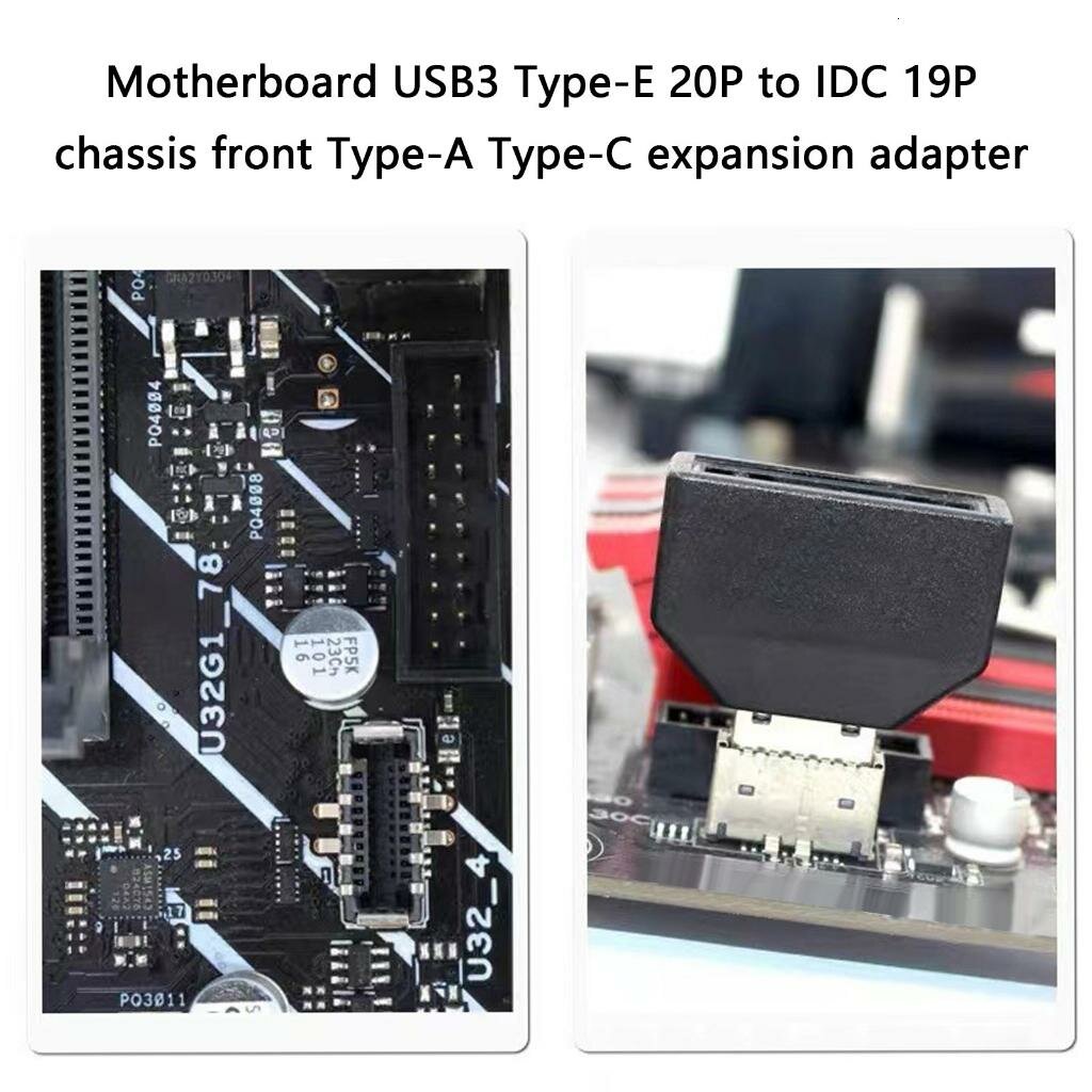 Адаптер USB Type E 20-pin — USB 19-pin — фото 1