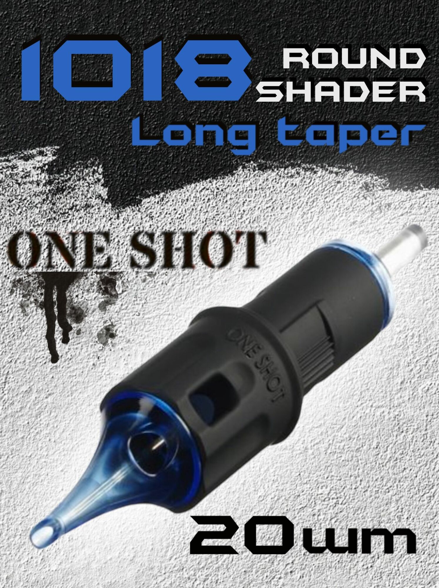 One Shot 30/18 RSLT (1018RS) 20 шт - картриджи (иглы) для тату