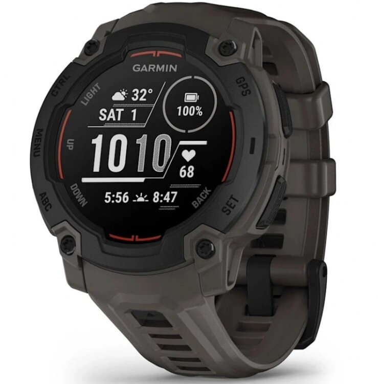 Смарт-часы Garmin Instinct E 45мм 1.4" AMOLED корп. серый рем. серый разм. брасл:132-213 мм (010-02933-00)