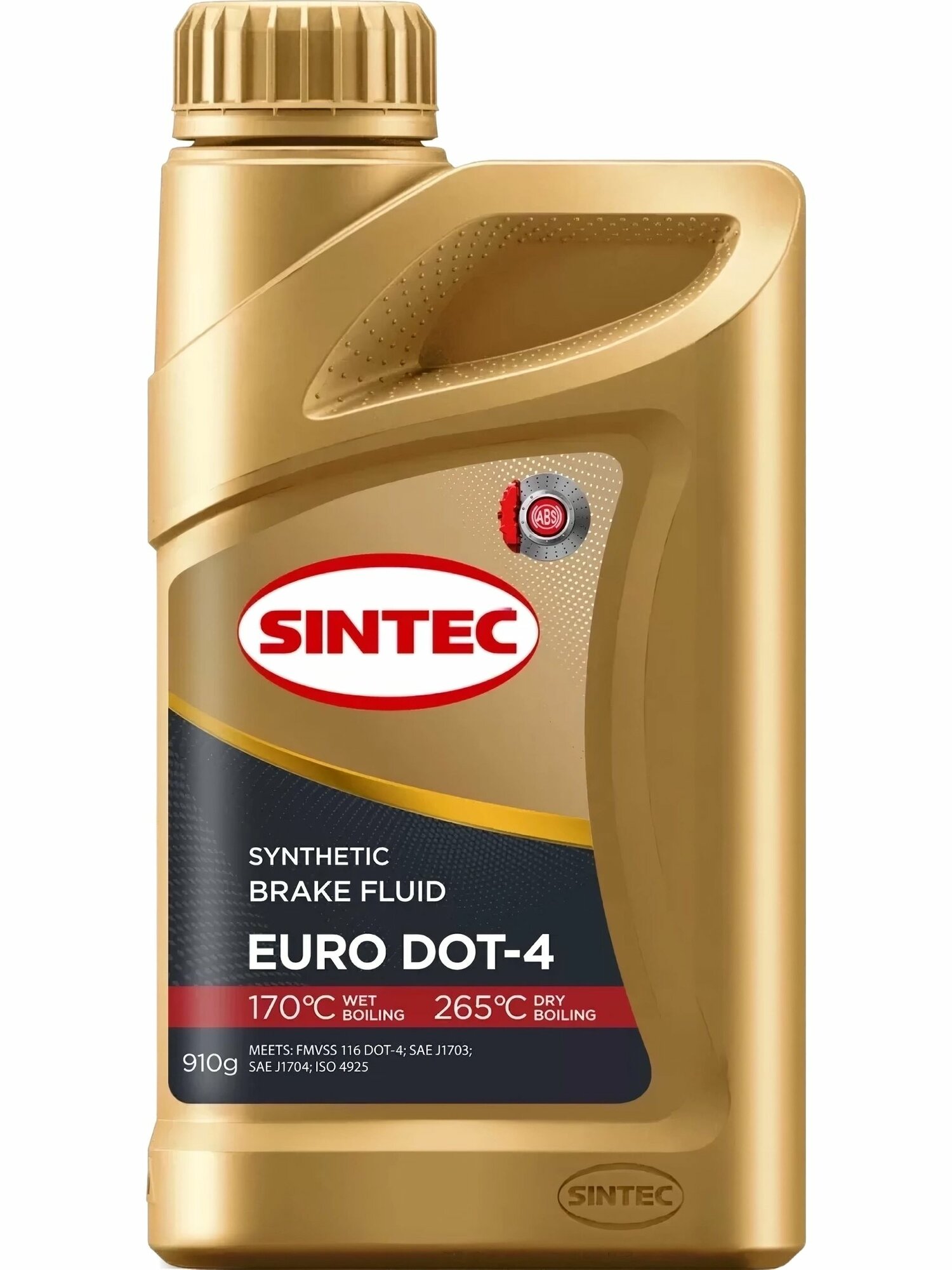 Жидкость тормозная SINTEC EURO DOT-4, 910 г