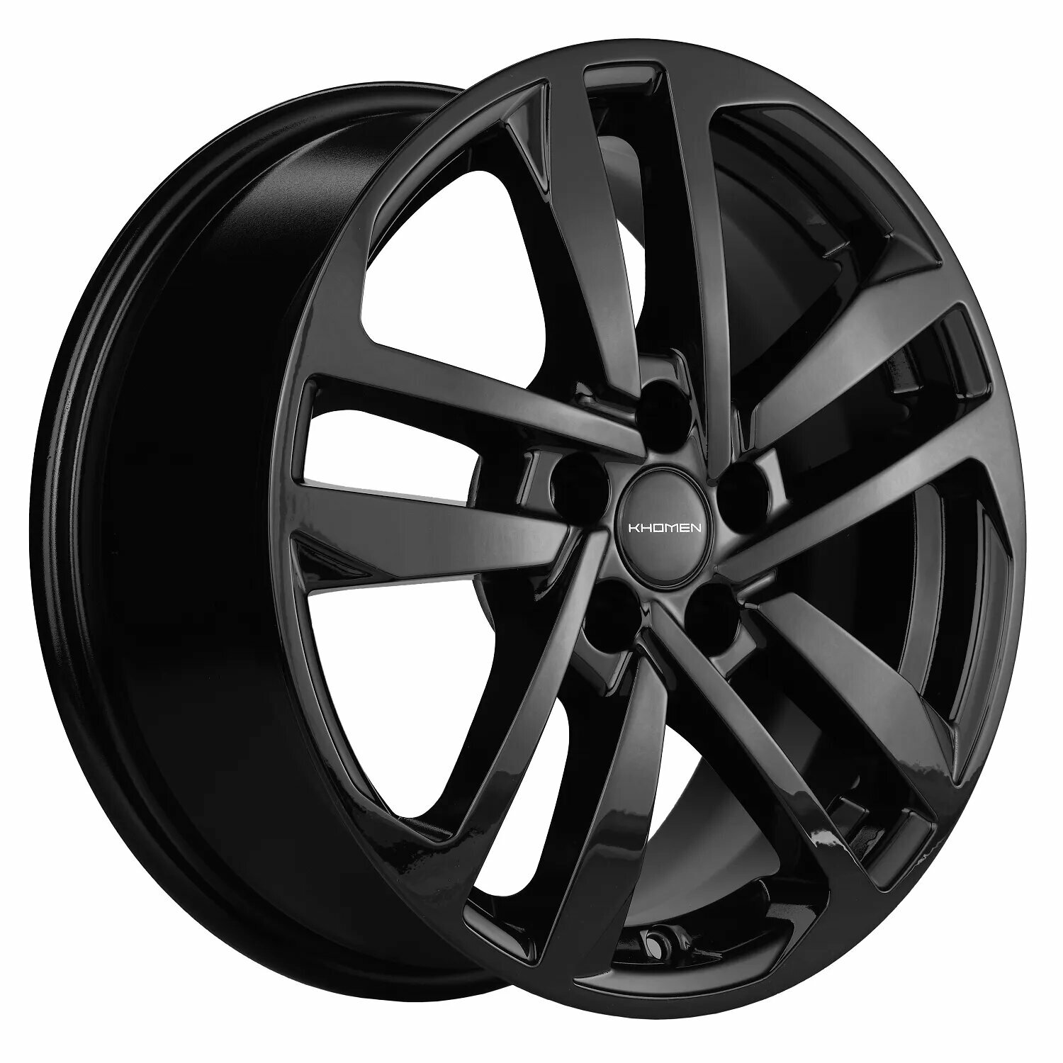 Диск автомобильный Khomen Wheels 1612 16_Kia Seltos 6,5x16 5x114,3 ET43 67,1 Black