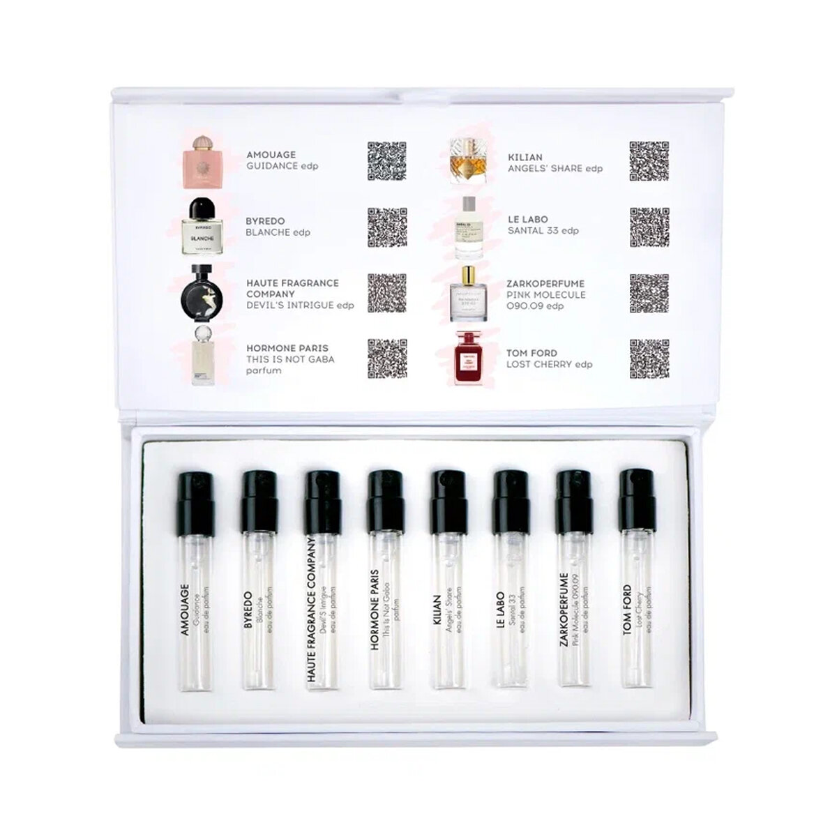 Набор ароматов Aroma Box, №1 ТОП, селективная парфюмерия, женский, 8 мини-флаконов, 1.5 мл