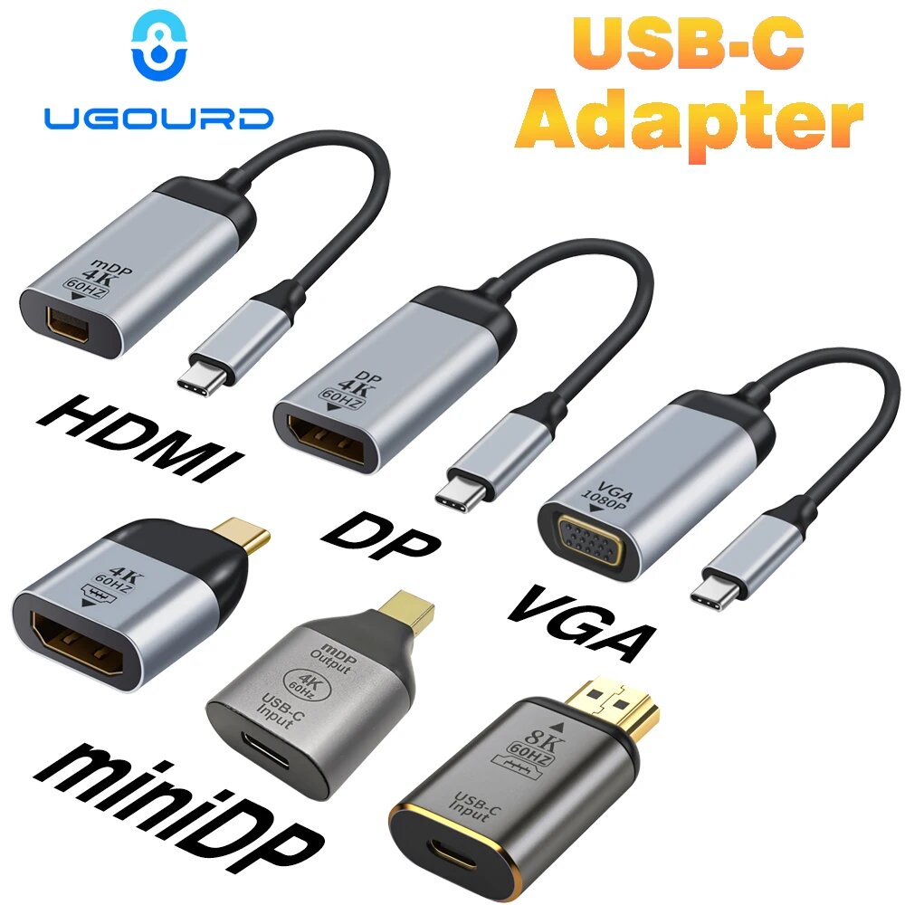 USB-C на HDMI адаптер 4K 60Hz, F-C to M-HD