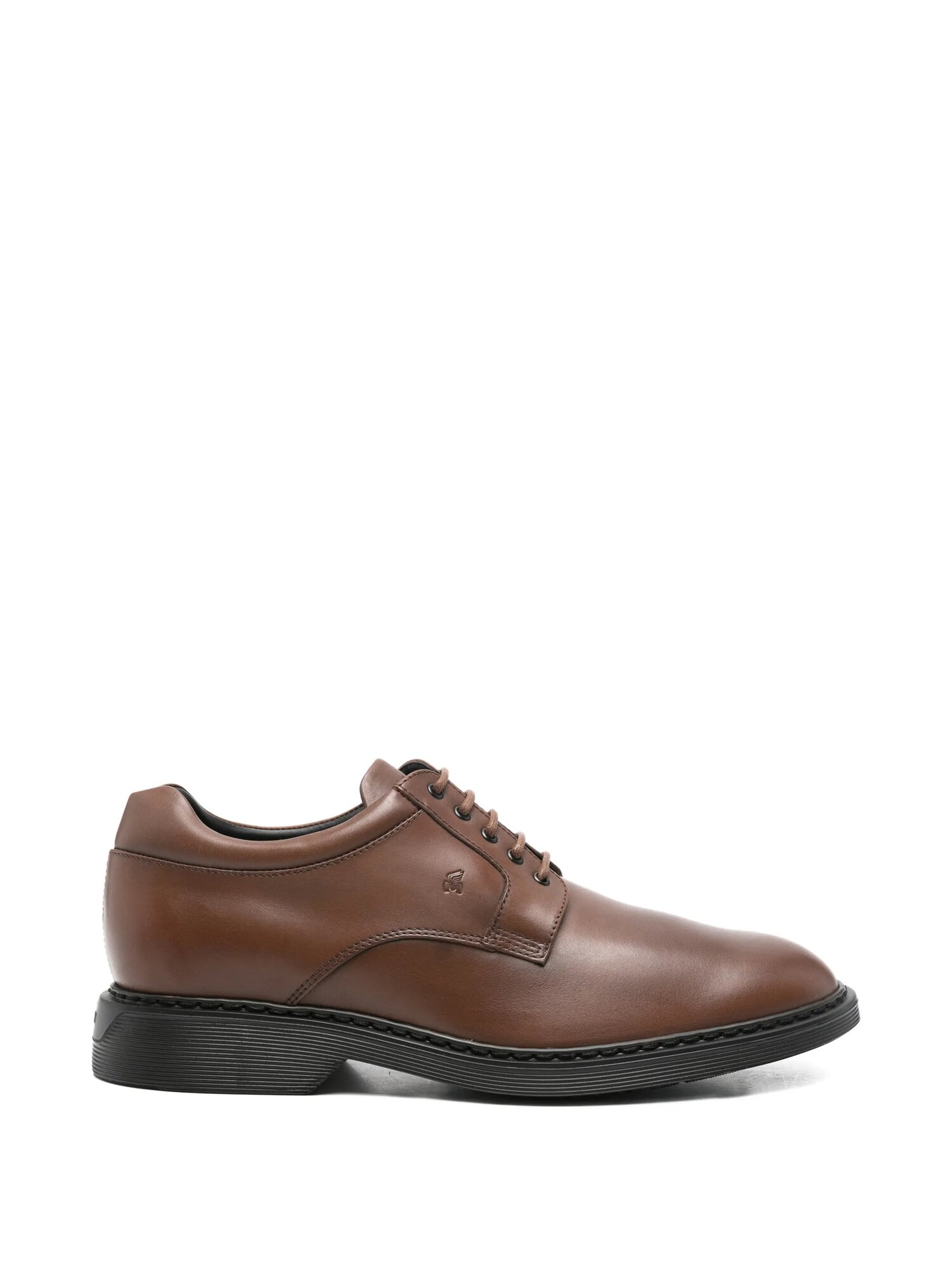 Туфли Logo-embossed leather derby shoes 