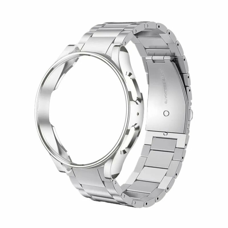 Мягкий чехол + металлический ремешок для Samsung Galaxy Watch 4 5 Pro 40 мм 44 мм 45 мм ремешок Galaxy Watch 4 6 Classic 42 мм 46 мм 43 мм 47 мм