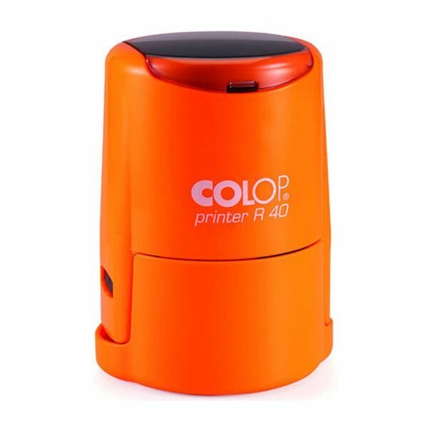 Colop Printer R40 автоматическая оснастка для печатей, диам. 41.5 мм, цвет оранжевый неон для штемпелей диаметр 41.5 мм