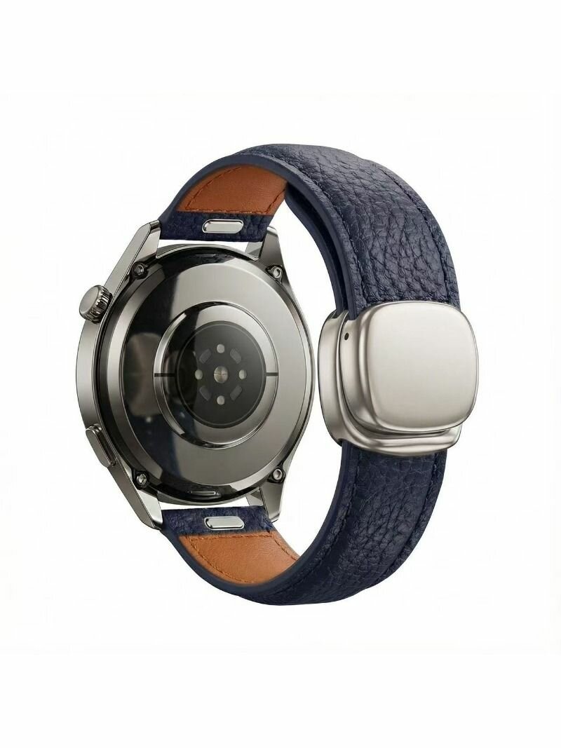 Кожаный ремешок для Huawei Watch 5/Ultimate, 22мм, магнитный, 4 цвета