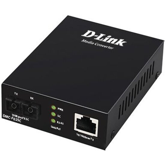 Медиаконвертер D-link DMC-F02SC/B