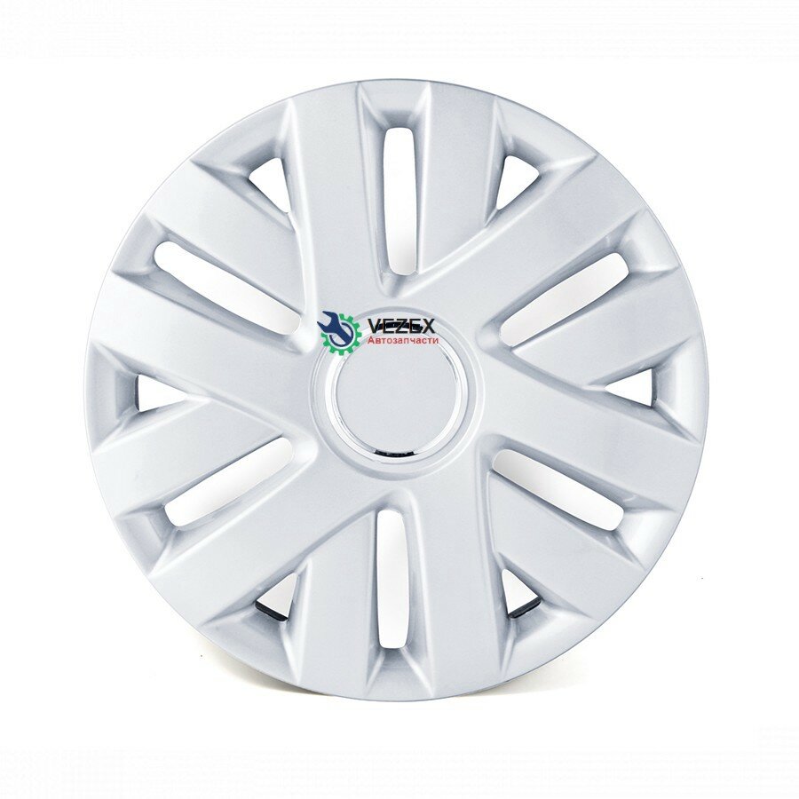 AUTOPROFI WC1145SILVER14 колпаки колесные! PP пластик, регул. обод, к-кт 4шт, металлик, R14 (350мм)\