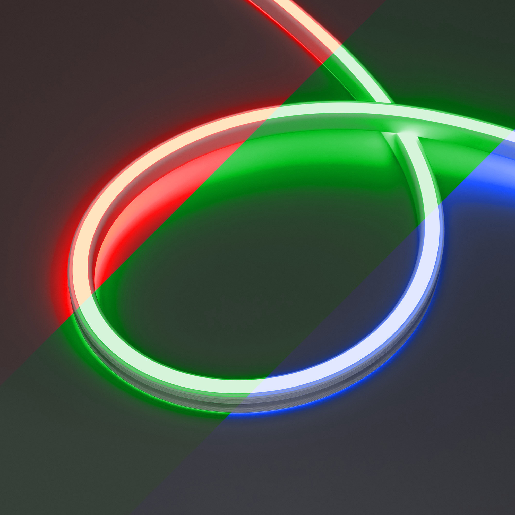 Гибкий неон Arlight Лента герметичная WAVE-SIDE-DOUBLE-B84-16x15mm 24V RGB (10 W/m, IP67, 5m, wire x1) (Arlight, Вывод боковой, 5 лет), 5м
