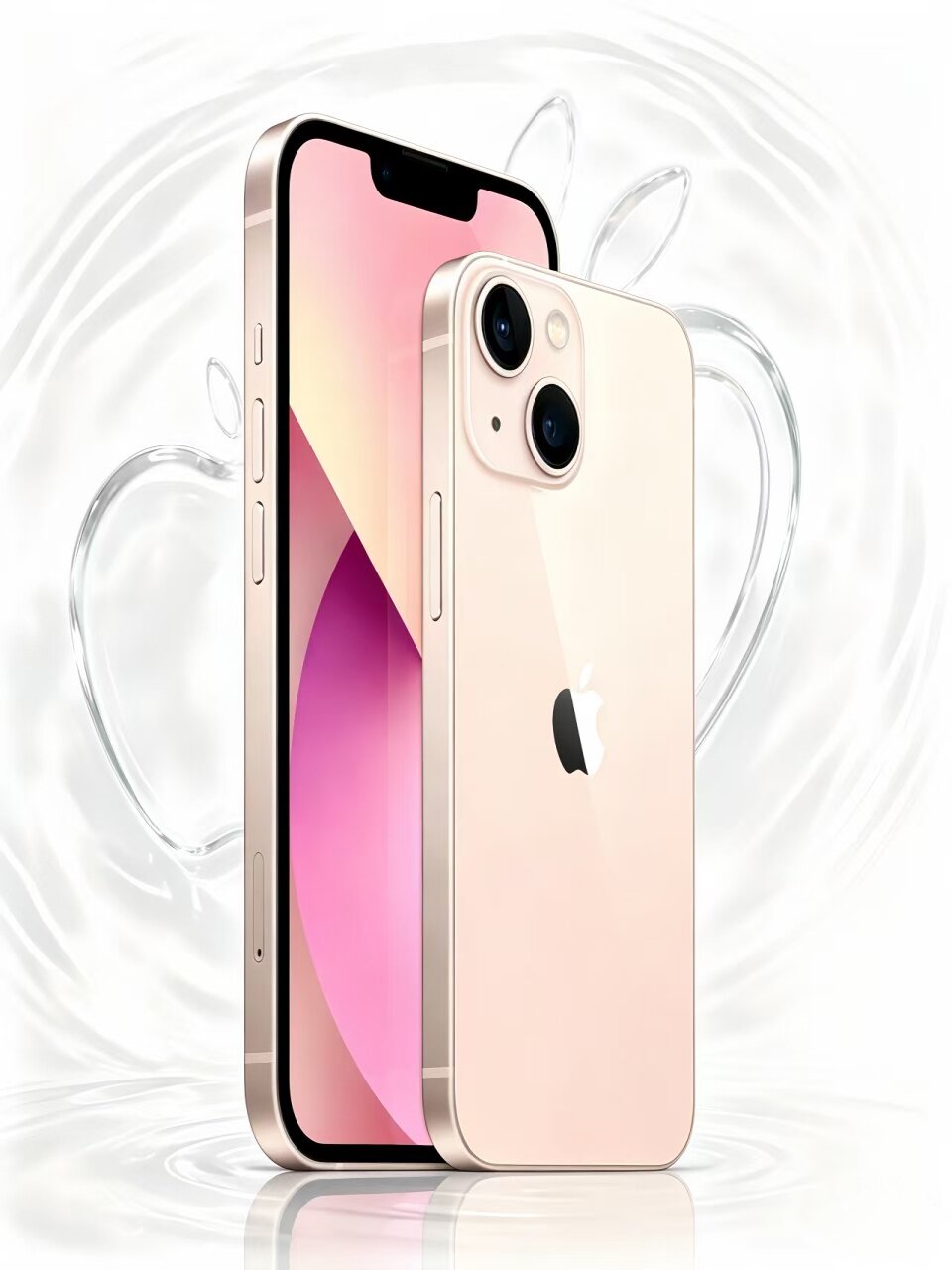 Смартфон Apple iPhone 13,256 ГБ, Двойная камера, экран 6.1 дюйма, Высокопроизводительный， SIM+SIM, розовый