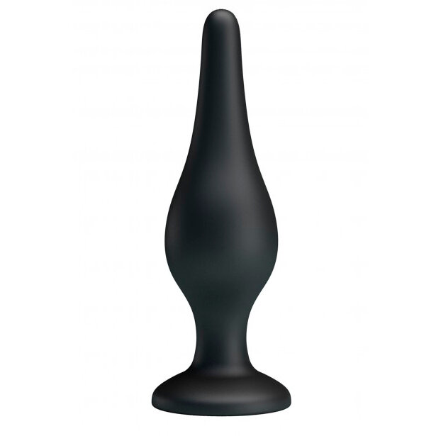 Анальная втулка Party Up - Силиконовая, 14 см, Черная, диаметр 4.5 см