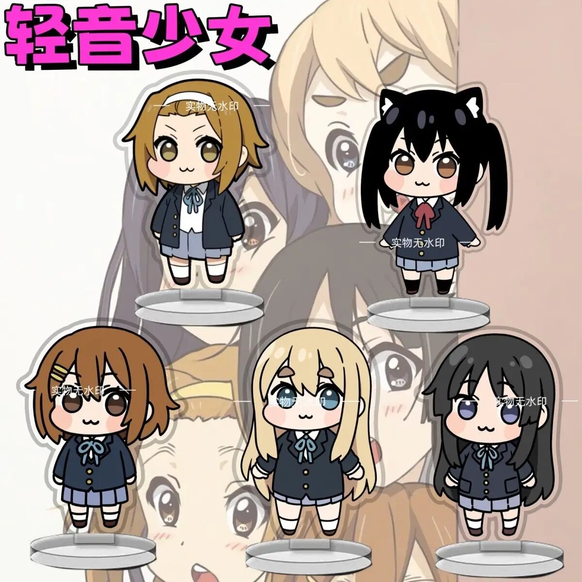 Фигурки K-on Akiyama Mio и Tainaka Ritsu 5pcs