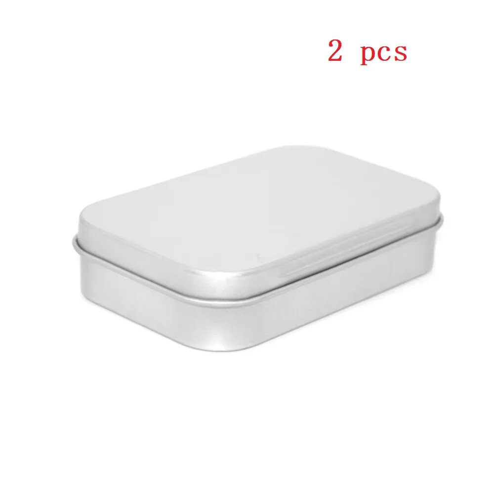 Мини-контейнер для мелочей Белый, 2pcs Silvery