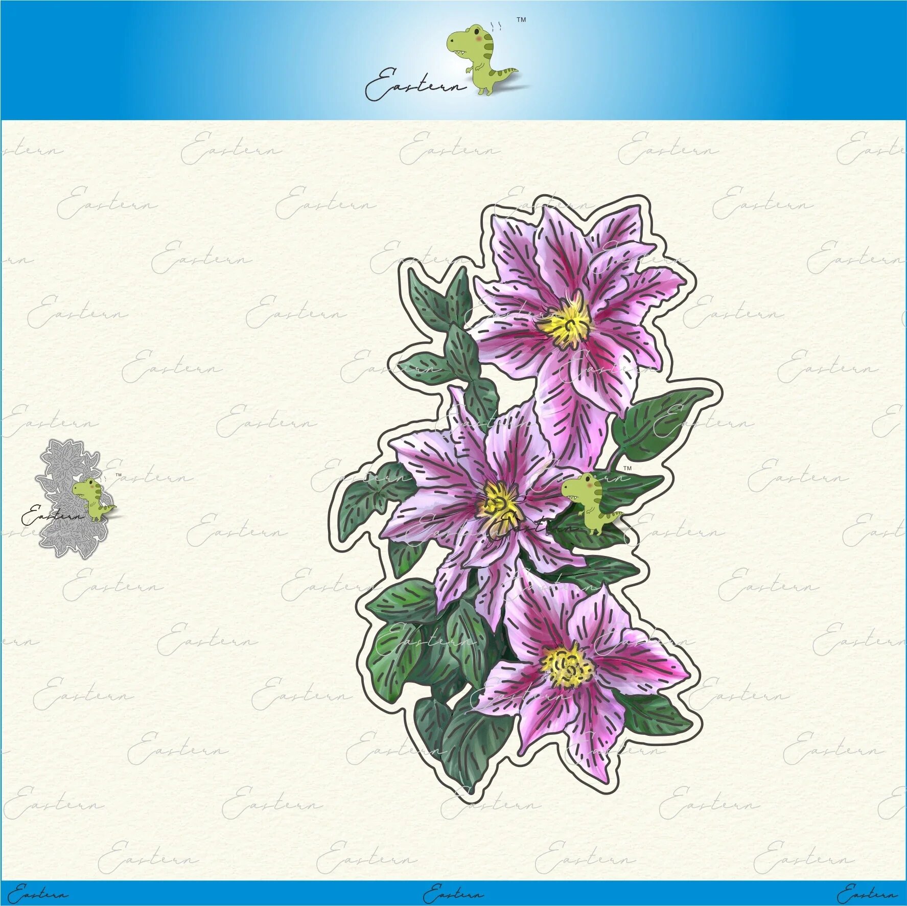 Металлические штампы для вырубки Clematis Matching color paper