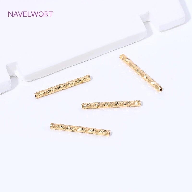Разделители для бусин NAVELWORT 50 шт, позолоченные 18-каратным золотом