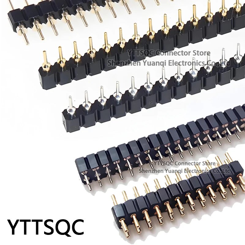 YTTSQC 2.54 мм круглые гнезда для разъемов золотые 10 шт 1x40P MaleGold L10