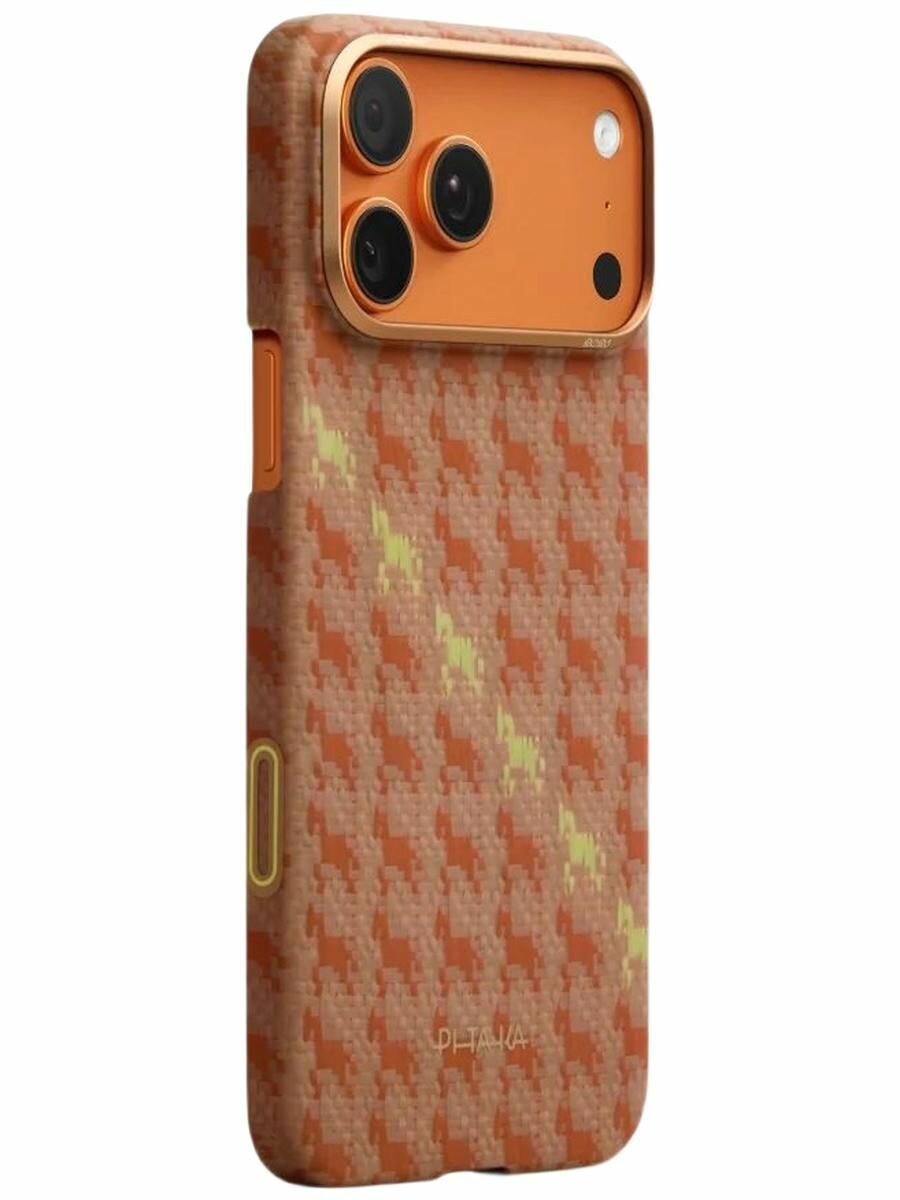 Чехол PITAKA iPhone 17 Pro Edge Case Amber (PitaTap) год огненной Лошади Оранжевый