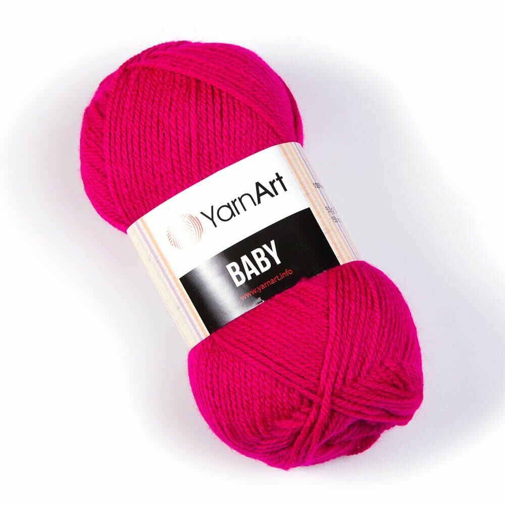 Пряжа бэби (Baby Yarnart) беби упаковка 5 мотков 50 г. 150 м. 100% акрил цвет 8041 малина