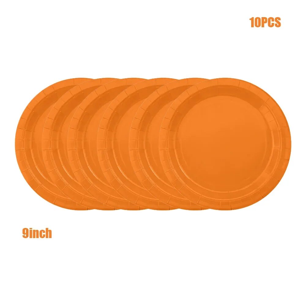 Одноразовая посуда Orange 7in Plates-10PCS — фото 1