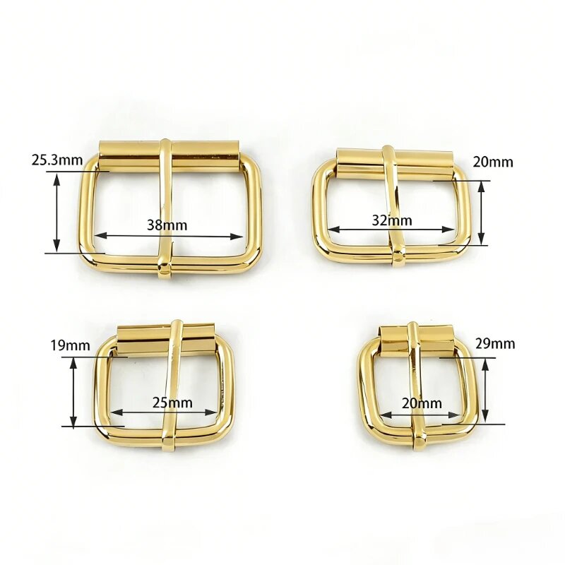 Металлические пряжки Meetee для ремней сумок 25mm-5Pcs, F2-13-LightGold