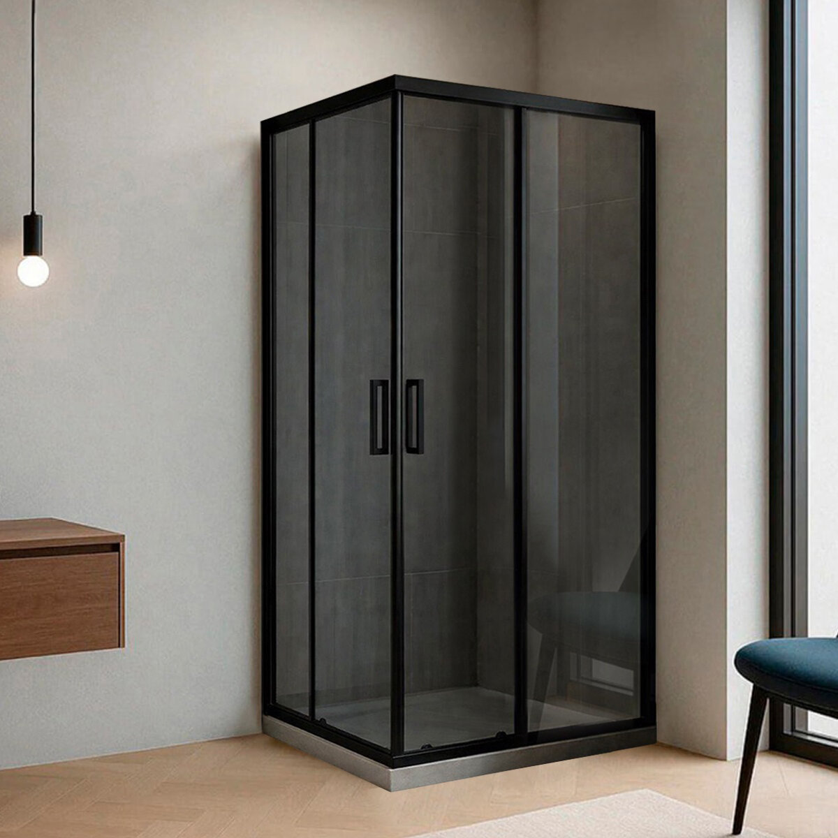 Душевой уголок Royal Bath HPD 85х80 RB8085HPD-G-BL