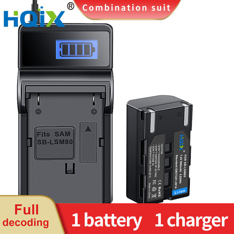 HQIX для Samsung SC-D263 D353 D362 D363 D364 D365 D366 D453 D455 D963 DC163 DC165 VM-DC160 DC560 камера SB-LSM80 зарядное устройство Аккумулятор